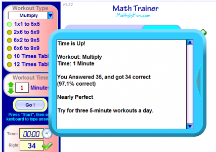 Cool Math Activities and Games- Math Trainer Review - Home Schooling in ...